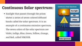 Spectrum and the types of spectrum by Jayam chemistry learners | PDF