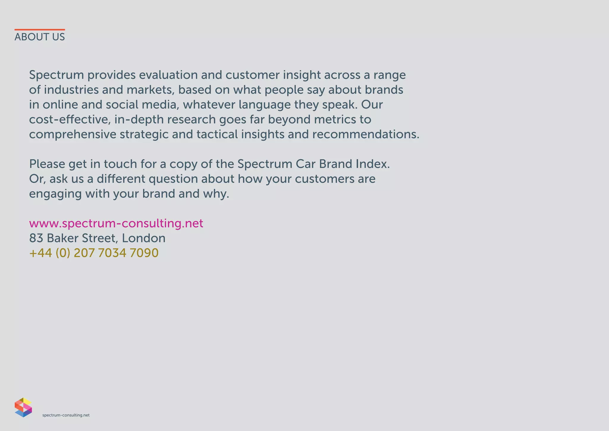 Spectrum car brand index~the consumer view of car brands | PPT