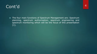 Spectrum monitoring | PPTX