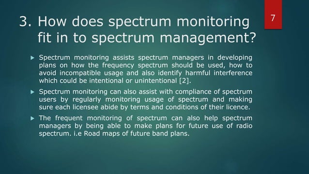 Spectrum monitoring | PPTX
