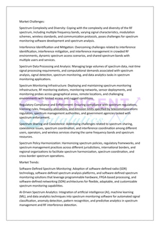 Spectrum Monitor Software Market. Size, Share, Trendspdf | PDF