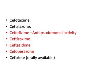 Spectrum of commonly used antibiotics | PPTX