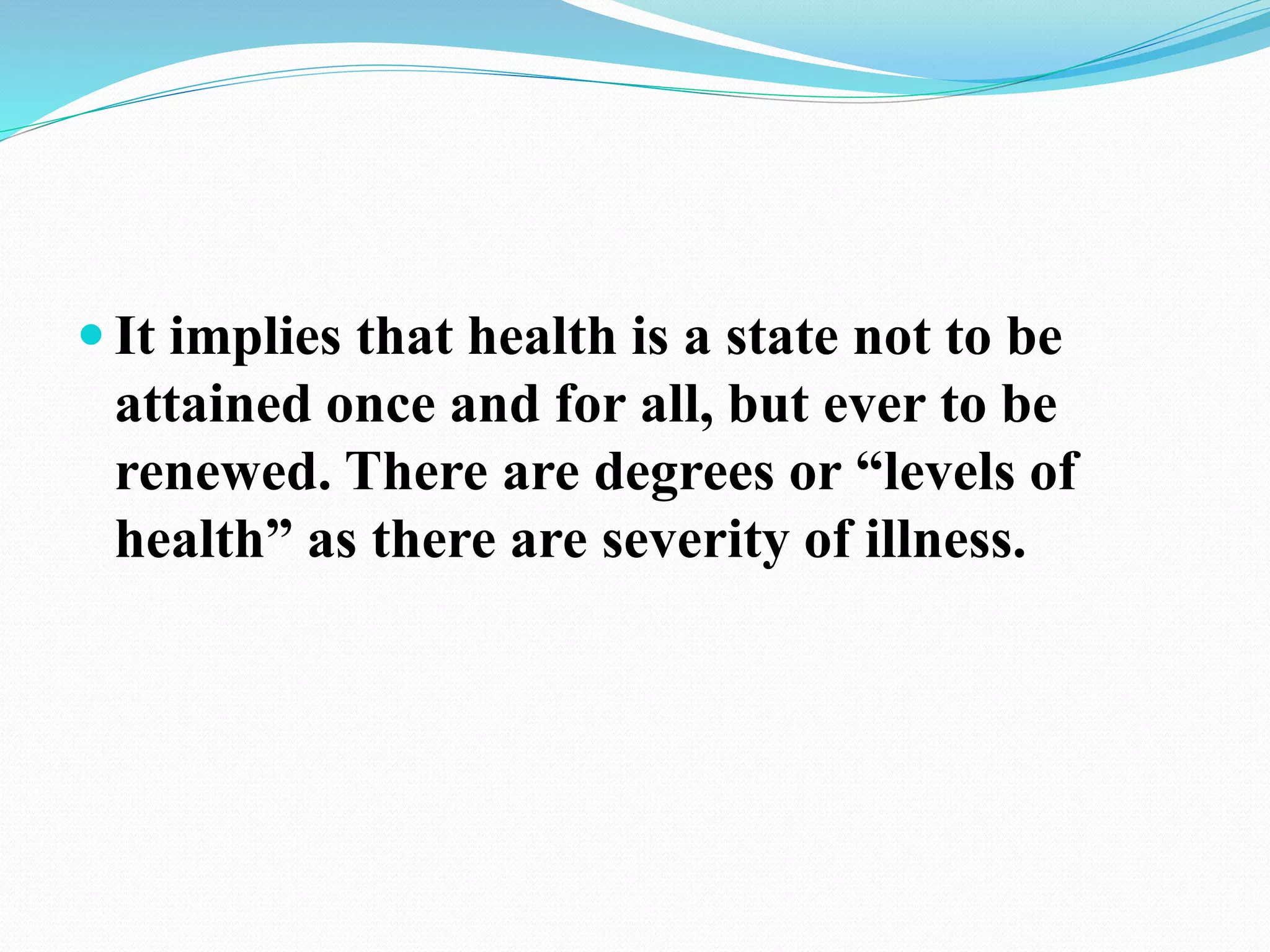 Spectrum of health | PPTX