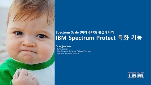 IBM Spectrum Protect for Spectrum Scale (GPFS) | PDF