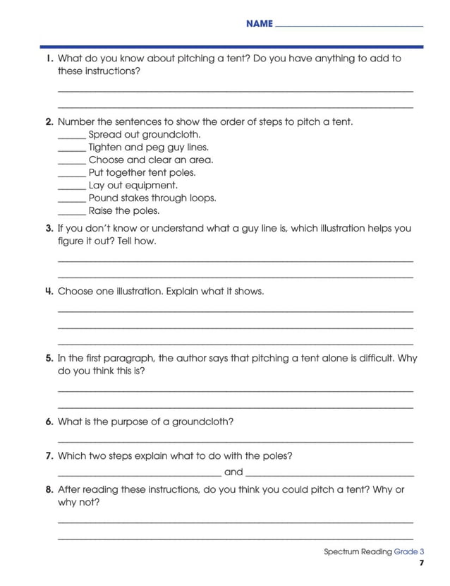 Spectrum Reading Workbook G3 .pdf | Books and Literature