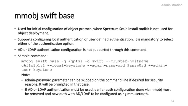 IBM Spectrum Scale Authentication For Object - Deep Dive | PPTX | Cloud Computing | Internet