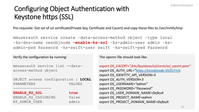 IBM Spectrum Scale Authentication For Object - Deep Dive | PPTX | Cloud Computing | Internet