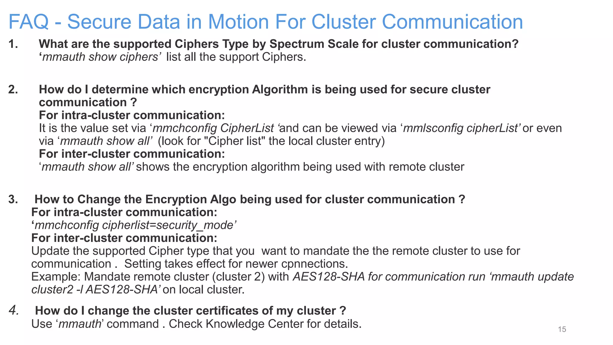 Ibm Spectrum Scale Secure Secure Data In Motion And Rest Ppt