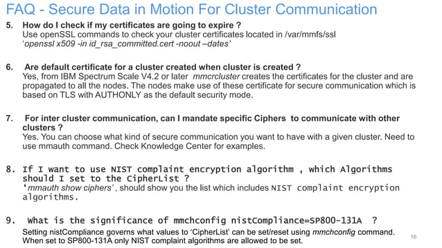 IBM Spectrum Scale Secure- Secure Data in Motion and Rest | PPT
