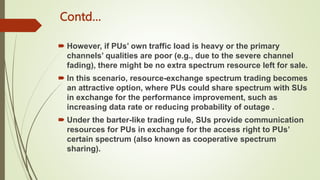 Spectrum Trading and types spectrum Trading and Auction | PPTX