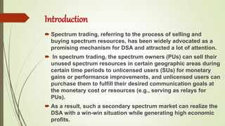 Spectrum Trading and types spectrum Trading and Auction | PPTX