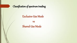 Spectrum Trading and types spectrum Trading and Auction | PPTX