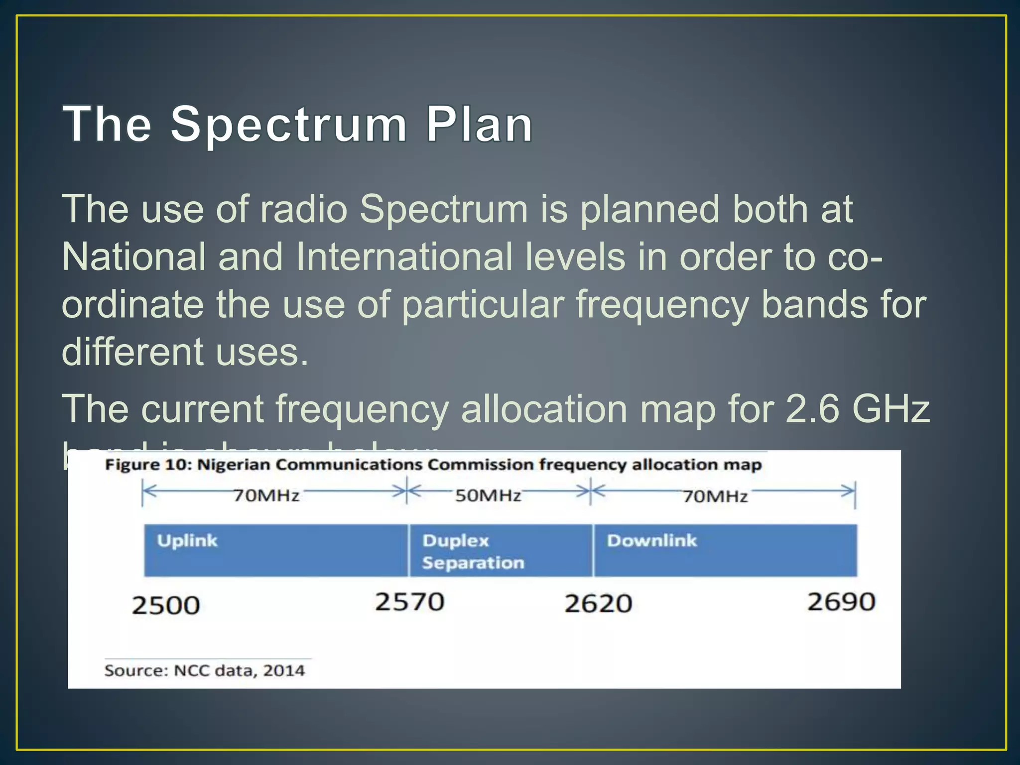Spectrum trading and backhaul network in nigeria - GSMA project | PPT