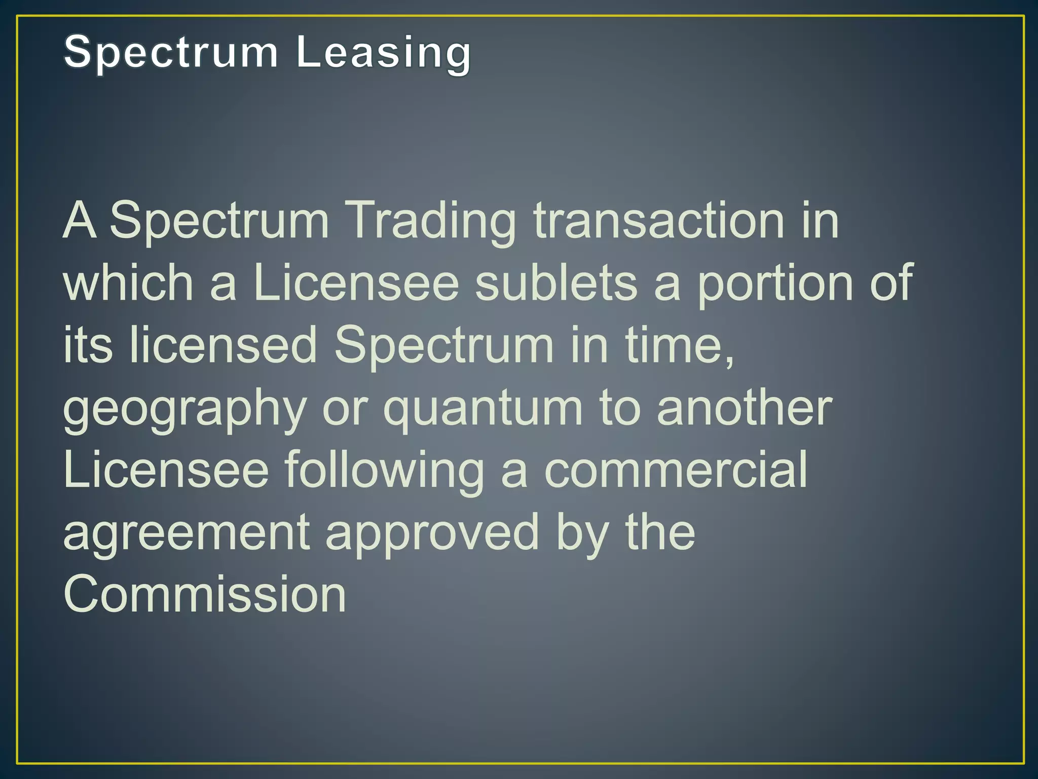 Spectrum trading and backhaul network in nigeria - GSMA project | PPT