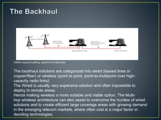 Spectrum trading and backhaul network in nigeria - GSMA project | PPT