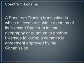 Spectrum trading and backhaul network in nigeria - GSMA project | PPT