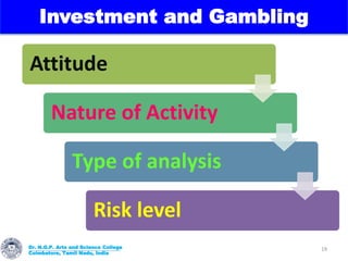 Specualtion and gambling | PPT