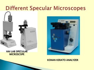 Eye Bank Specular Microscopy | PPTX