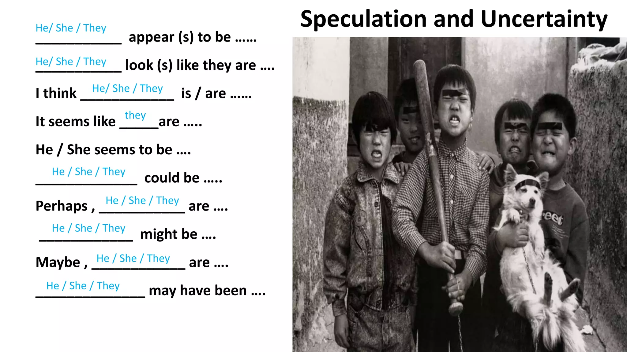 TOEIC Speaking Practice - Speculation Phrases | PPTX