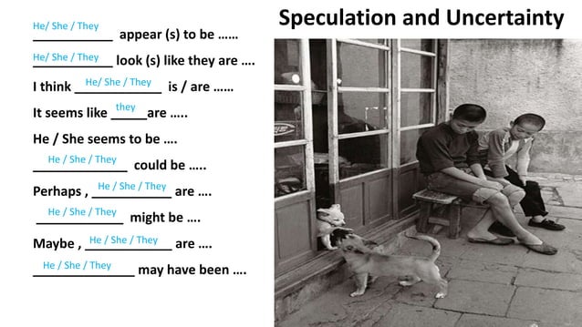 TOEIC Speaking Practice - Speculation Phrases | PPTX