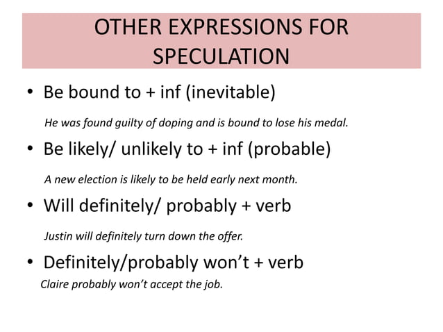 Speculations c1 | PPTX | Financial Planning | Personal Finance
