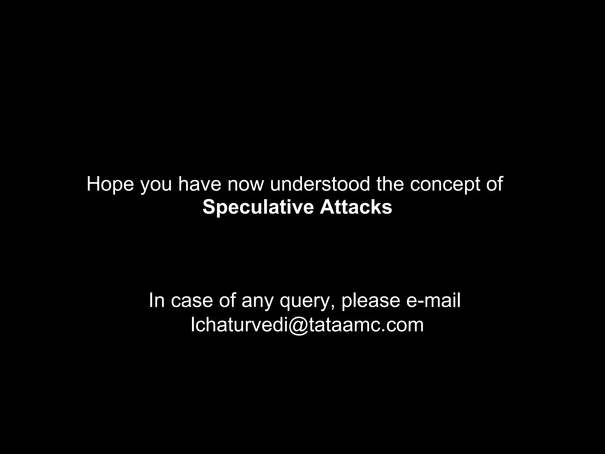 Speculative attacks | PPS