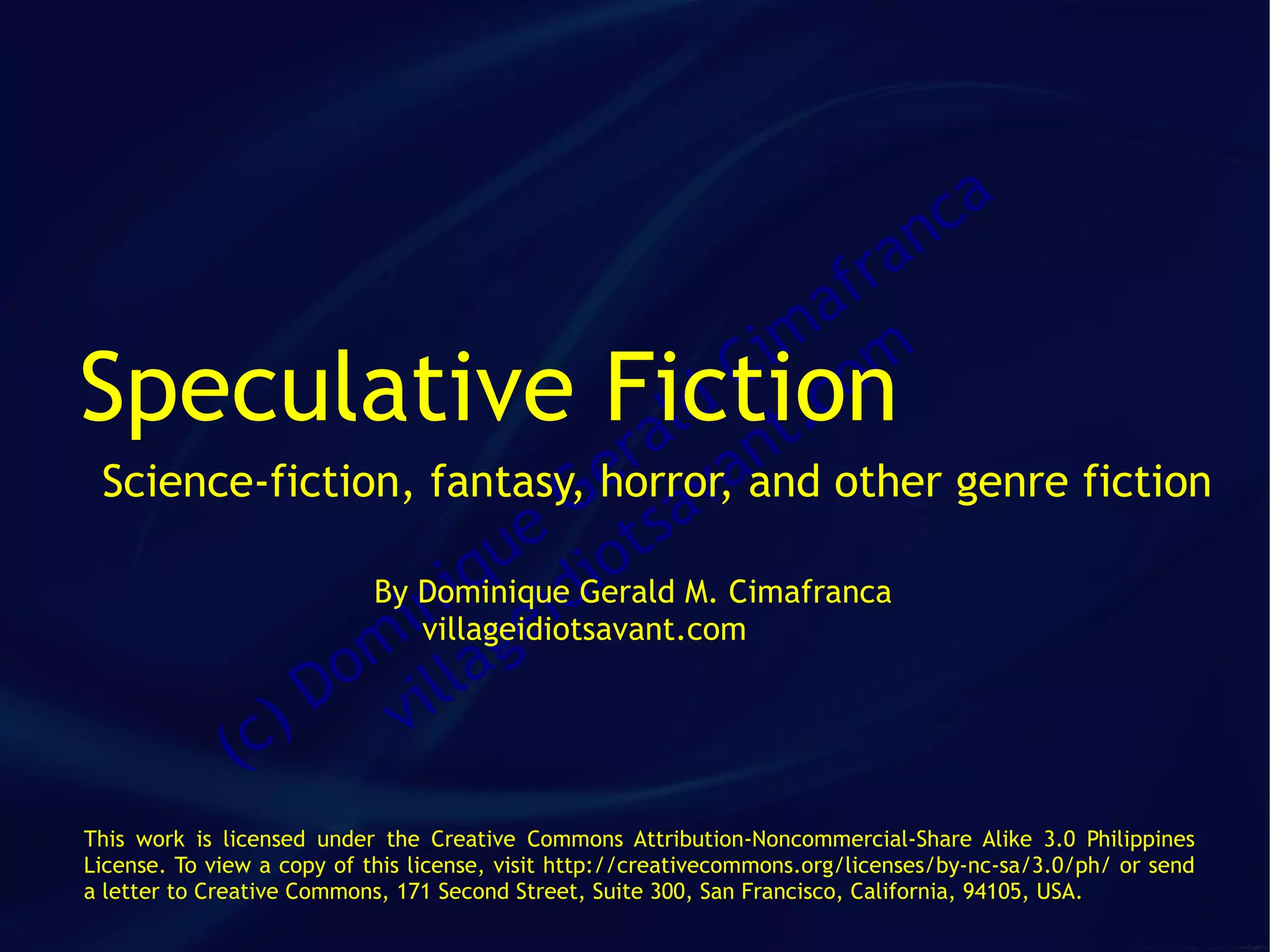 Speculative Fiction | PDF