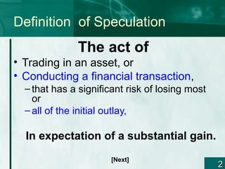 Speculative income a concept | PPT