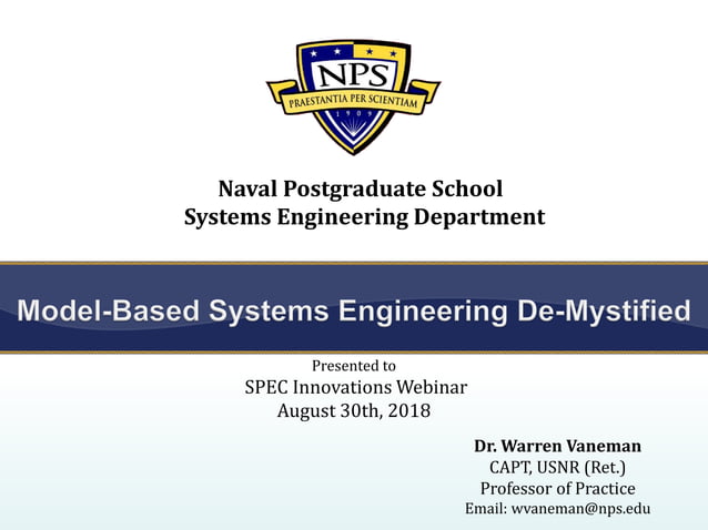 Model-Based Systems Engineering Demystified | PDF | Defense Industry ...