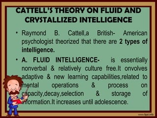 theories and Definitions of Intelligence | PPT