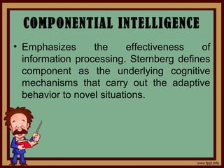 theories and Definitions of Intelligence | PPT