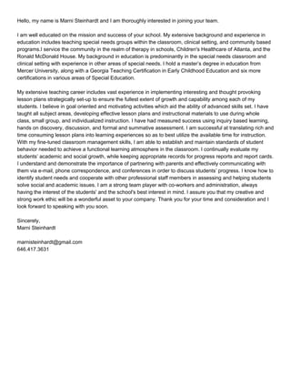 Summary - Special Education | PDF