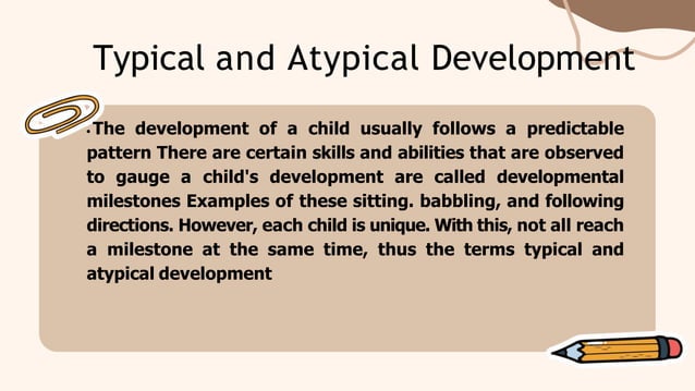 Special Education Report, Typical and Atypical Development of Children ...