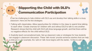 SPED 103 Report- Learners with Developmental Language Disorder | PPT
