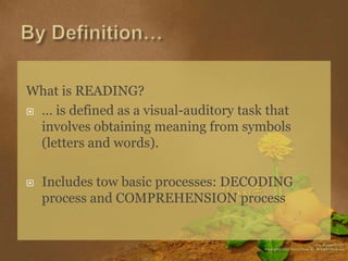 Reading | PPT