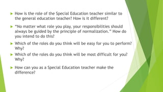SPED 205-Organization & Administration of Special Education | PPTX