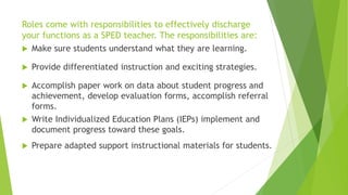 SPED 205-Organization & Administration of Special Education | PPTX
