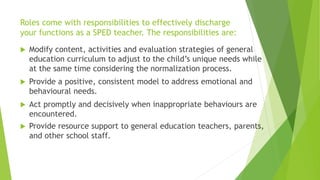 SPED 205-Organization & Administration of Special Education | PPTX