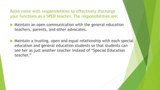 SPED 205-Organization & Administration of Special Education | PPTX