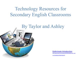 Secondary English Technology Resources | PPT