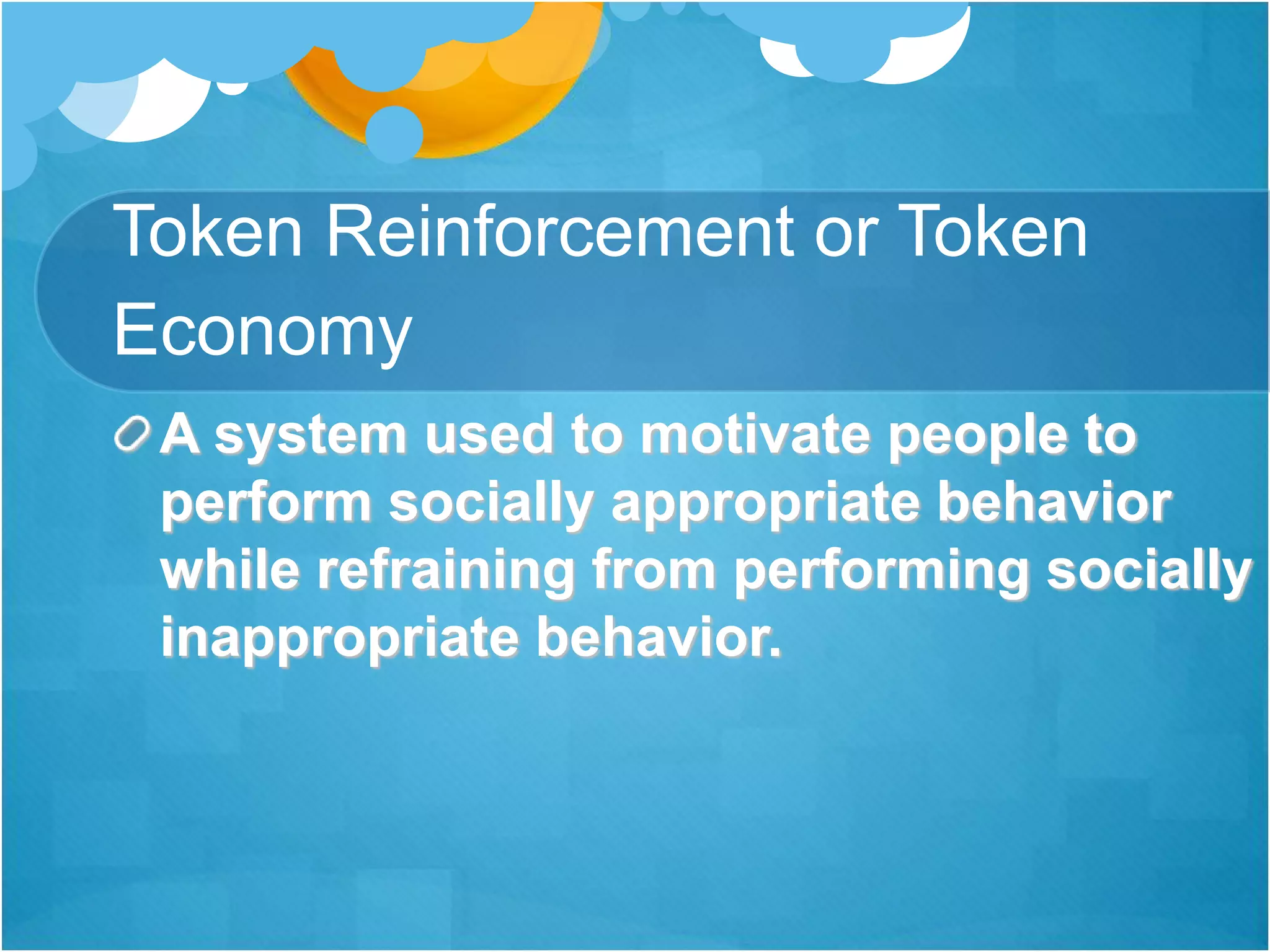 Contingency Contracts and Token Reinforcement | PPT | Education