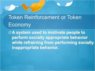 Contingency Contracts and Token Reinforcement