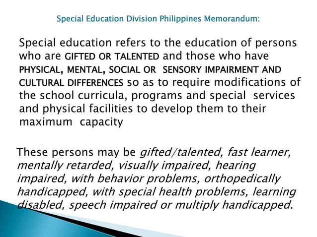 Foundations of Special Education | PPTX