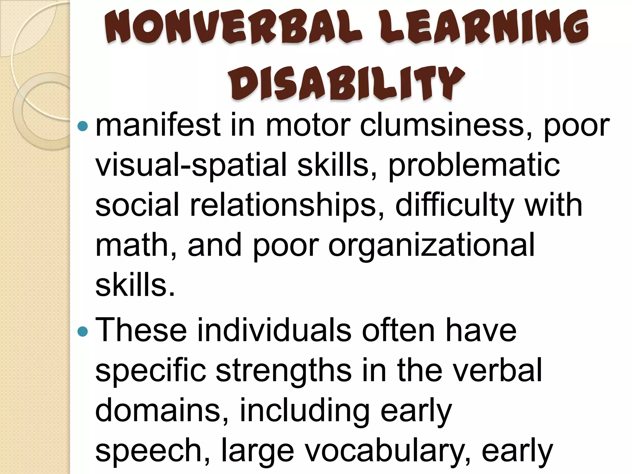 Sped 4 Learning Disabilites Definition & Types | PPTX