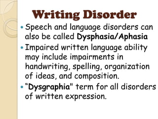 Sped 4 Learning Disability Definition and Types | PPTX | Brain and ...