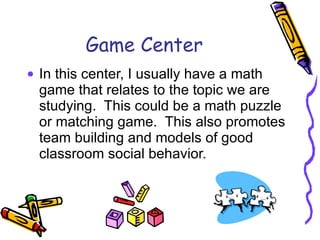 Math Centers