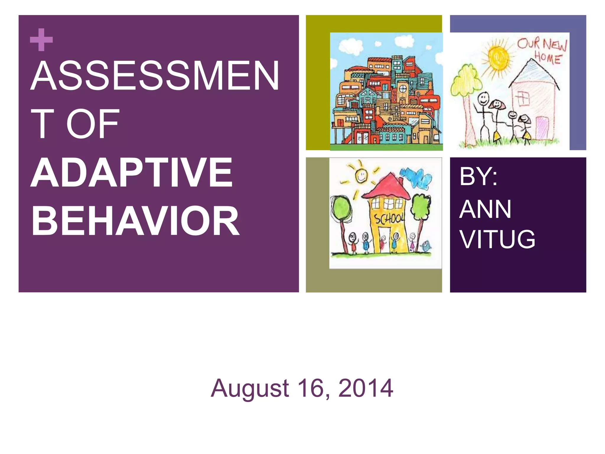 Assessment of Adaptive Behavior in Special Education | PPTX