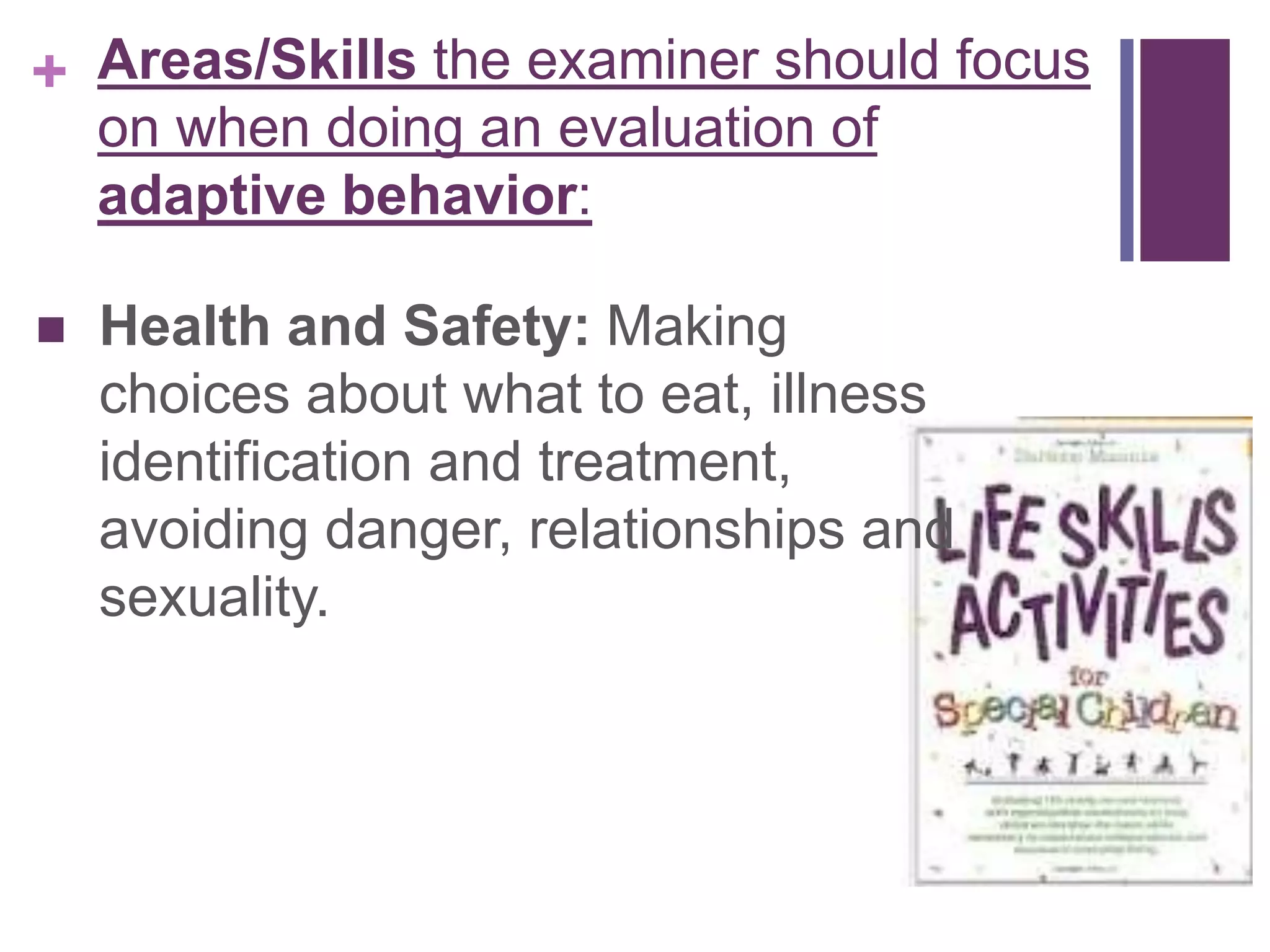 Assessment of Adaptive Behavior in Special Education | PPTX