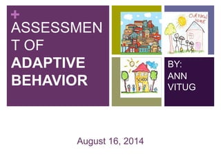 Assessment of Adaptive Behavior in Special Education | PPTX