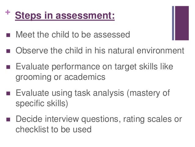 Assessment of Adaptive Behavior in Special Education